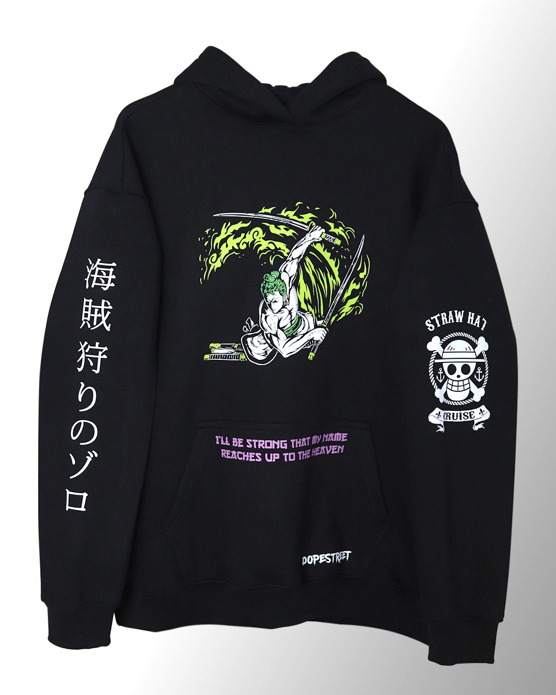 Zoro Onepiece Oversized Hoodie – Dope Street